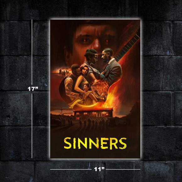 Art | Sinners 225 Horror Movie Poster 11x17 Film Wall Art Print Michael ...